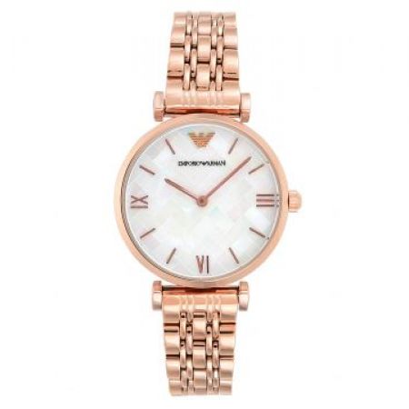 Emporio Armani AR11110 Stainless Steel Two Hands Round Watch For Women ...