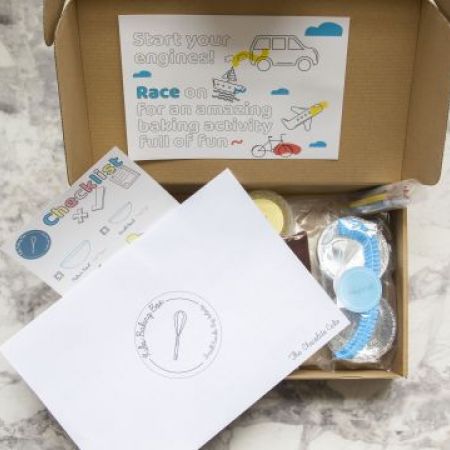 Transportation Kids Baking Box - Chocolate Cake - Makhsoom