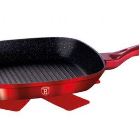 Berlinger Haus Grill Pan Burgundy Metallic Line Red 28 cm - Makhsoom