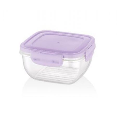 Bager Colored Lock Square Storage Container 500 ml - Makhsoom