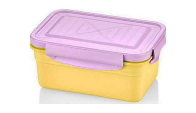 Bager Colored Rectangular Lock Storage Container-400 ml - Makhsoom