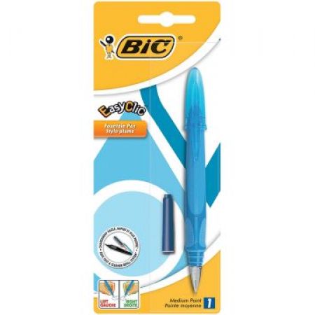 Bic Easy Clic Standard Fountain Pen Blue - Makhsoom