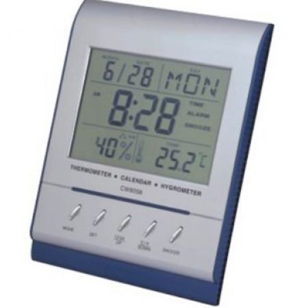 Chaonei Digital Wall Clock with Alarm Temperature Humidity Display ...