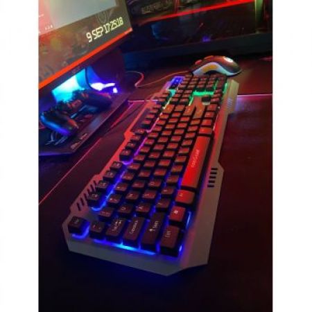 Firecam Gaming BACKLIT USB Keyboard & Mouse Combo KM201 - Makhsoom