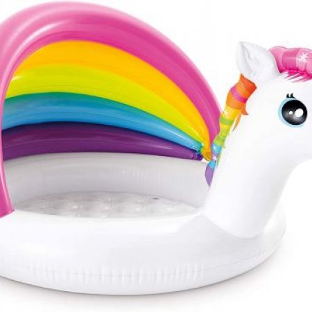 Intex Inflatable Unicorn Baby Pool 127 x 102 x 69 cm - Makhsoom