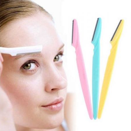 Dorco Tinkle Eyebrow Razor, Hair Trimmer - Yellow - Makhsoom