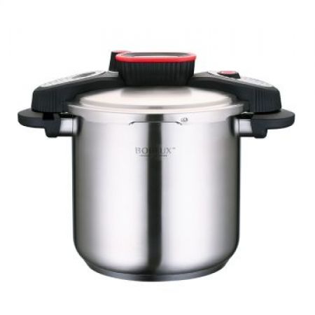 Bodeux Stainless Steel Pressure Cooker Silver 6 L - Makhsoom