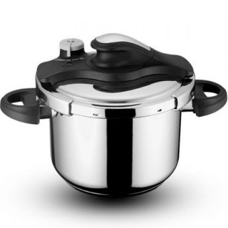 Bodeux Stainless Steel Venus Series Pressure Cooker Silver Black 6 L ...