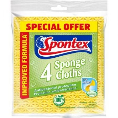 Spontex Sponge Cloth 4 Pcs - Makhsoom