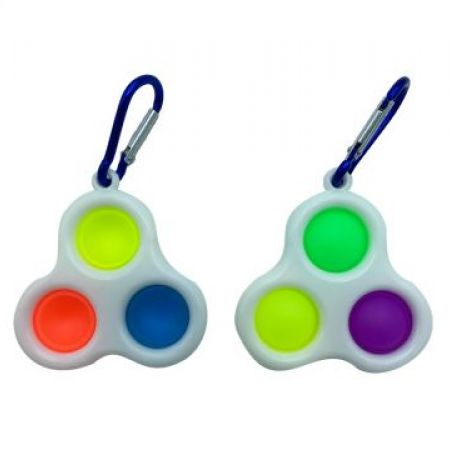 Pop It Bubble Triangle Keychain Fidget - Makhsoom