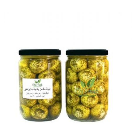 Chi Fresh Labneh Goat Baladi With Zaatar - 400 g - Makhsoom