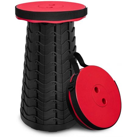 Retractable Folding Extension Stool - Orange - Makhsoom