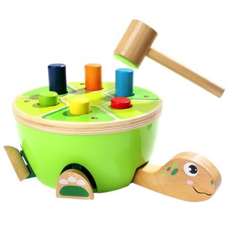 Top Bright Small Hammer Beating Turtle Piling Toy-Multi - Makhsoom