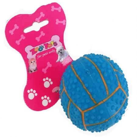 Dog Solid Rubber Blue Ball Toy - Makhsoom