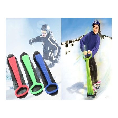 Snow Ski Scooter Fold-up Snowboard - Green - Makhsoom