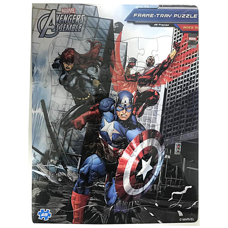 Marvel Avengers Captain America Assemble Frame-Tray Puzzle 48 Pcs ...