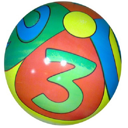 Mondo Alphabet Numbers PVC Ball 23 cm - Makhsoom