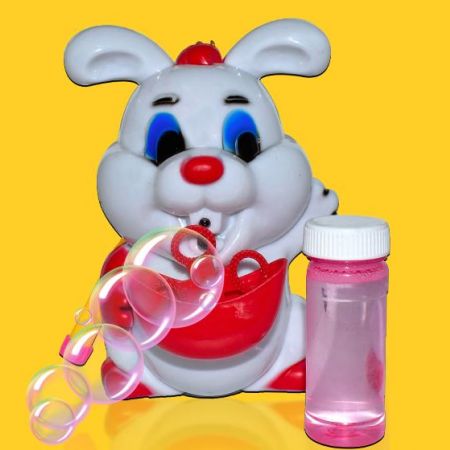 Bubble Rabbit Toys With Bubble Soap Solution - Makhsoom