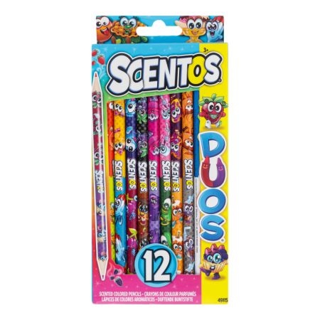 Scentos Scented Duos Double Ended Colored Pencils 12 Pcs - Makhsoom
