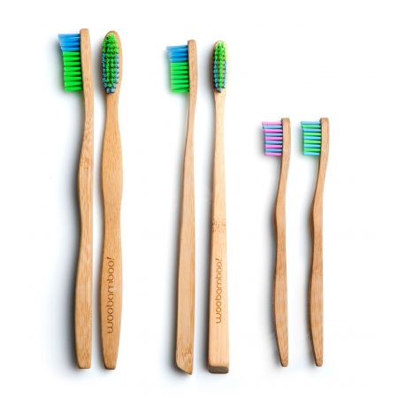 WooBamboo Sprouts Supersoft Toothbrush (2-Pack) For Kids - Makhsoom