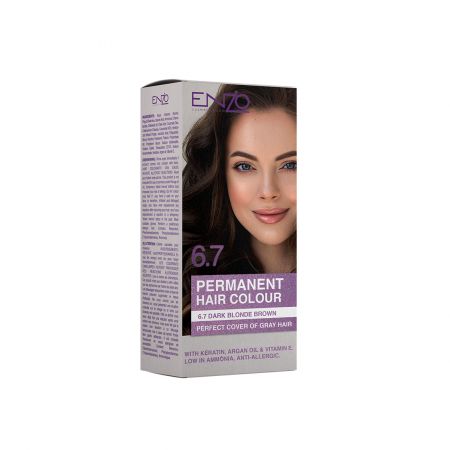 Enzo Hair Color Women Dark Blonde Brown 6.7 - Makhsoom