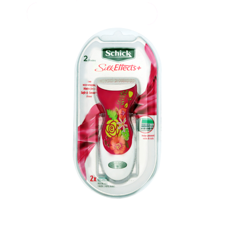 Schick Silk Effects Razor with 2 Blades For Women - Makhsoom