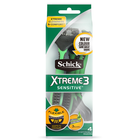 Schick Extreme 3 Razors for Men 4 pieces - Makhsoom