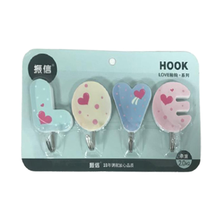 Love Hanger 4 Hooks - Pastel - Makhsoom