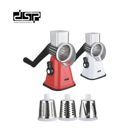 DSP 3 in 1 Manual Food Processor - Red - Makhsoom