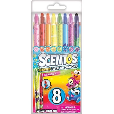 Scentos Scented Twist Up Crayons 8 Pcs - Makhsoom