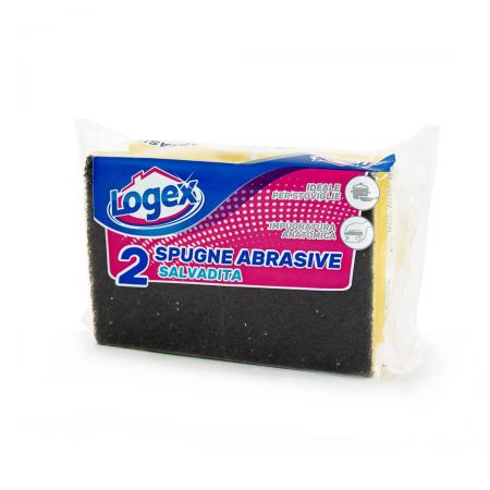 Logex Abrasive Finger Grip Sponge Scourer - 3 Pcs - Makhsoom