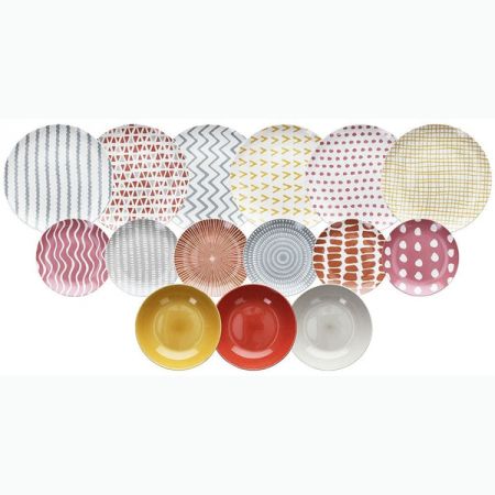 Tognana Table Set Of Metropol Gea Dinner Plate 18 Pcs - Makhsoom