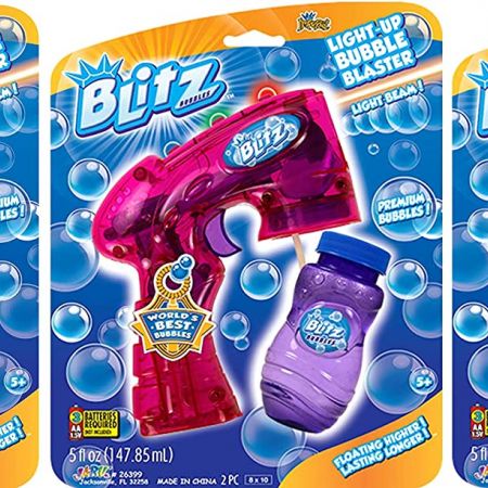 Jaru Blitz Light Up Bubble Blaster Bubble Guns - Makhsoom