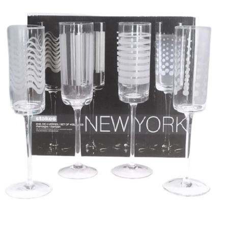 Stokes Set Of New York Flute 4 Pcs - Makhsoom