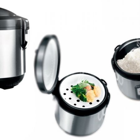 Silvercrest Stainless Steel Rice Cooker 400 W - Makhsoom