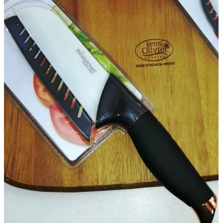 Thinkkitchen Ceramica Gold Chef Knife 6 Inch - Makhsoom