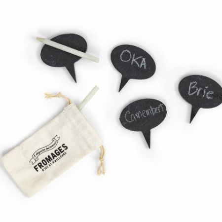 Thinkkitchen Set Of Slate Cheese Marker 4 Pcs - Makhsoom
