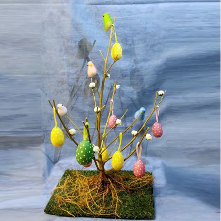 The Bee Hand Handmade Decorated Easter Tree 60 x 50 cm - Makhsoom