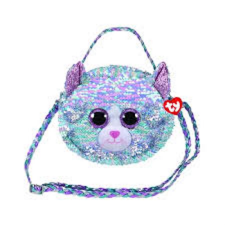 Ty Fashion Sequin Cat Blue Purse - Makhsoom