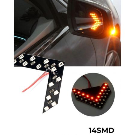 14-SMD Sequential Led Arrows For Car Side Mirror Turn Signal Lights - 1 ...