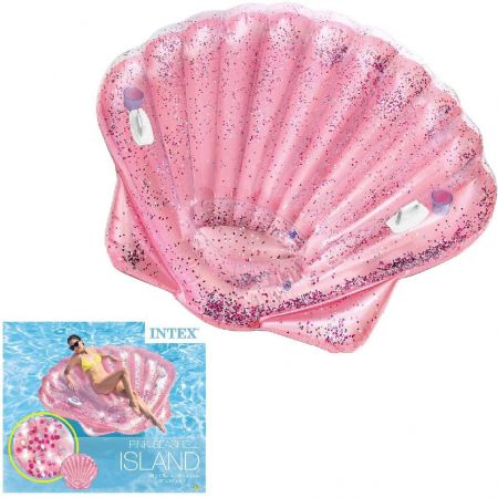 Intex Inflatable Glitter Seashell Float 178 x 165 x 24 cm - Makhsoom