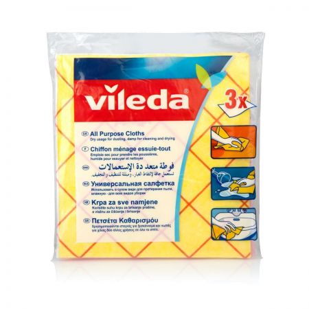 Vileda Allpurpose Cloth 3 Pcs - Makhsoom