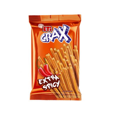 Eti Box Of Crax Sticks Spicy 45g - 21 Pcs - Makhsoom