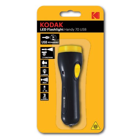 Kodak LED Flashlight Rechargeable Handy 70 - Makhsoom