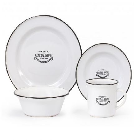 Stokes General Store Set of Dinnerware 16 Pcs - Makhsoom