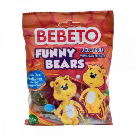 Bebeto Jelly Gum Funny Bears 80G - 1Pc - Makhsoom
