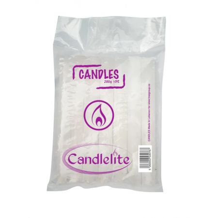 Candlelite Candles White 280g - Makhsoom