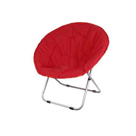 Comfort & Sturdy Burgundy Round Moon Chair - Makhsoom