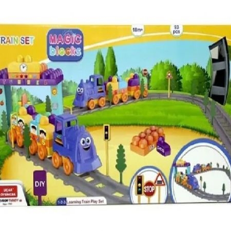 Magic Blocks Train Set - 93 Pcs - Makhsoom