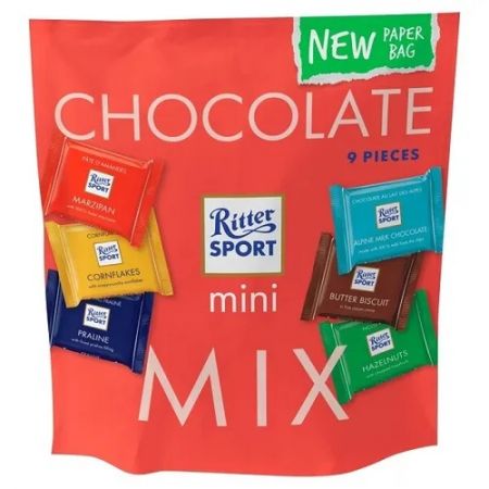 Ritter Sport Box of Mini 9 Pouch Choco Selection - Makhsoom